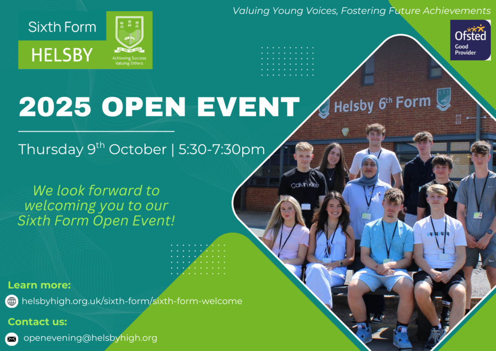 Sixth Form Open Event - Helsby High School